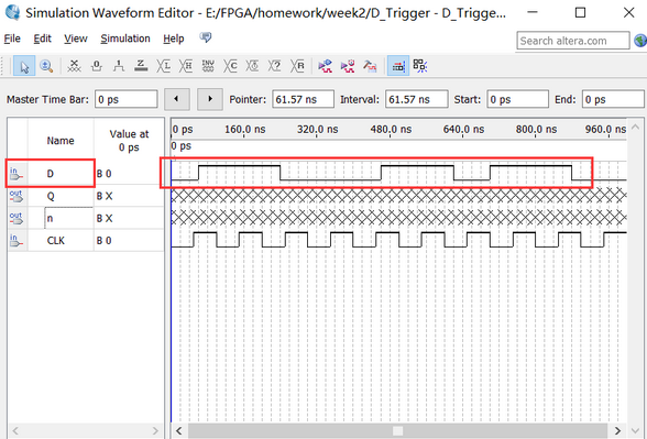 【FPGA】Quartus-II入门之实现D触发器_quartus改器件名字-CSDN博客