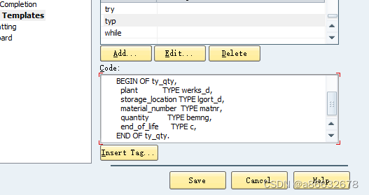 SAP ABAP SE38设置模板_sap se38-CSDN博客