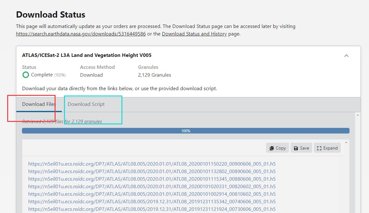 ICESat-2 卫星数据产品ALT08的下载之 Earthdata方式下载_icesat-2 atl08数据下载方法-CSDN博客