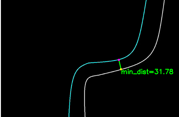Python Opencv 寻找两条曲线直接的最短距离opencv 最短距离 Csdn博客 