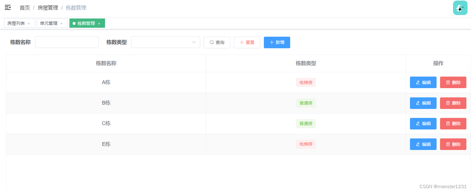 基于springbootvue前后端分离的小区物业管理系统若依 物业管理系统 Csdn博客 