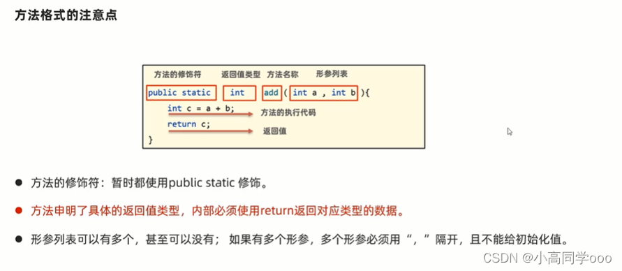 方法定义格式,常见问题 Csdn博客