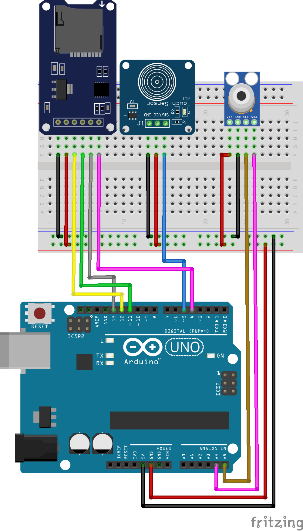 Fritzing软件绘制Arduino面包板接线图传感器模块库文件058_fritzing中rf无线接收模块在哪-CSDN博客