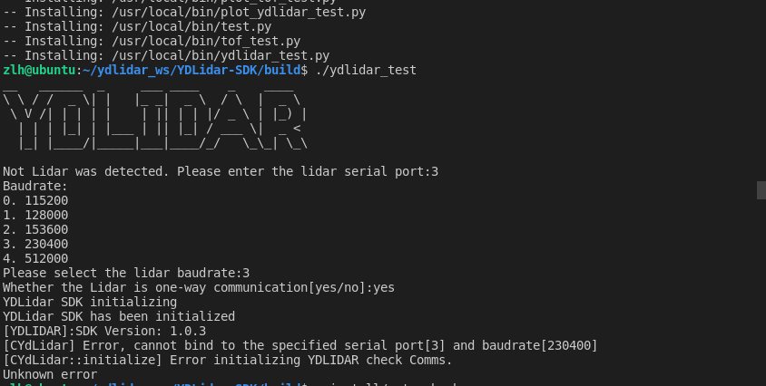 使用ROS驱动激光雷达YDLIDAR-G4的详细过程总结（教你避开使用的各种坑....）_法雷奥ros激光雷达驱动-CSDN博客