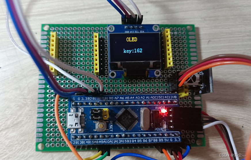 十二、stm32-红外遥控（OLED显示）_红外发射模块连接到stm32的哪个引脚-CSDN博客