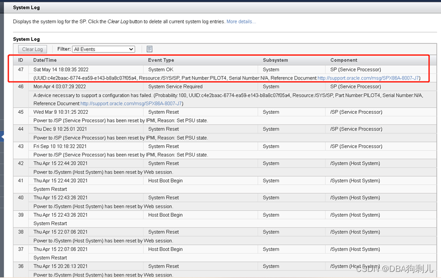 记录Oracle Exadata X8M-2 存储服务器告警灯亮的处理过程（PILOT4）_oracle一体机故障灯-CSDN博客