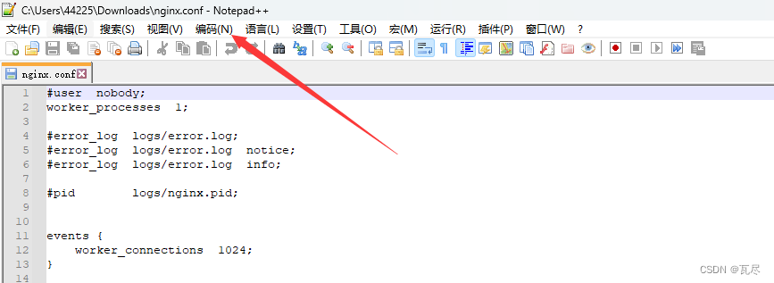 Nginx启动报错：nginx [emerg] Unknown Directive “ User“ In C Ahoova Nginx 1 24 0 Conf Nf 1