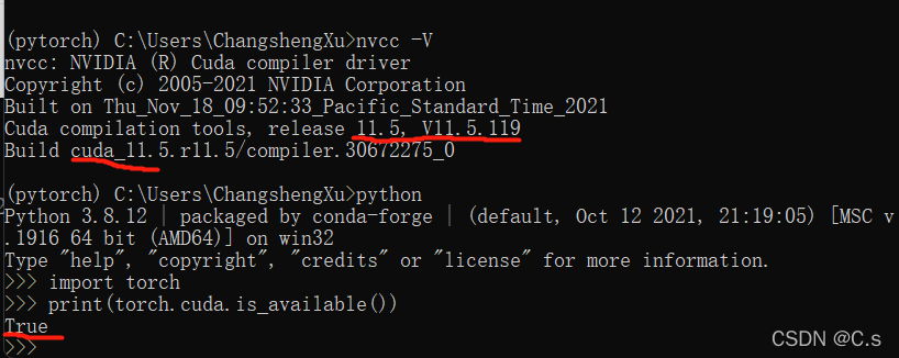 解决cuda11 5 Torch Cuda Is Available 输出false解决办法 11 5 Torch Csdn博客
