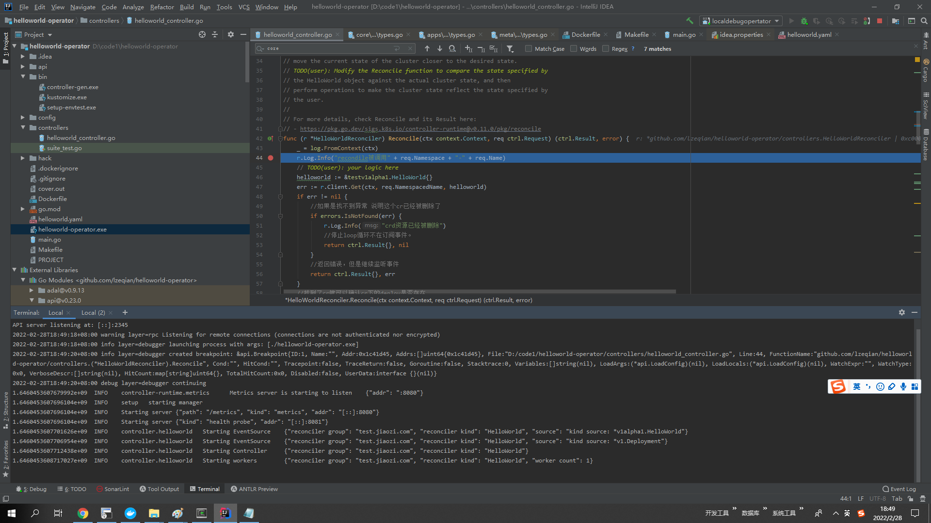 K8S二次开发04-自定义operator（operator-sdk调试）-CSDN博客