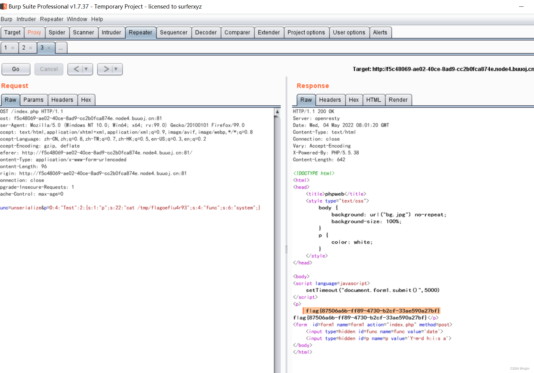 [网鼎杯 2020 朱雀组]phpweb 1-CSDN博客