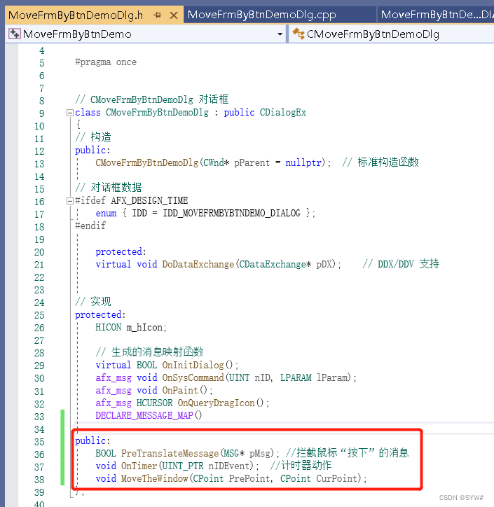 MFC学习记录005——VS2019通过按钮拖动窗体（初学者详细步骤）_vs2019怎么直接拖界面-CSDN博客