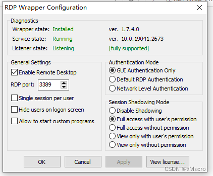 RDP Wrap 构建Windows Home版本远程桌面终极方案（完美）_rdpwrap_xMacro的博客-CSDN博客