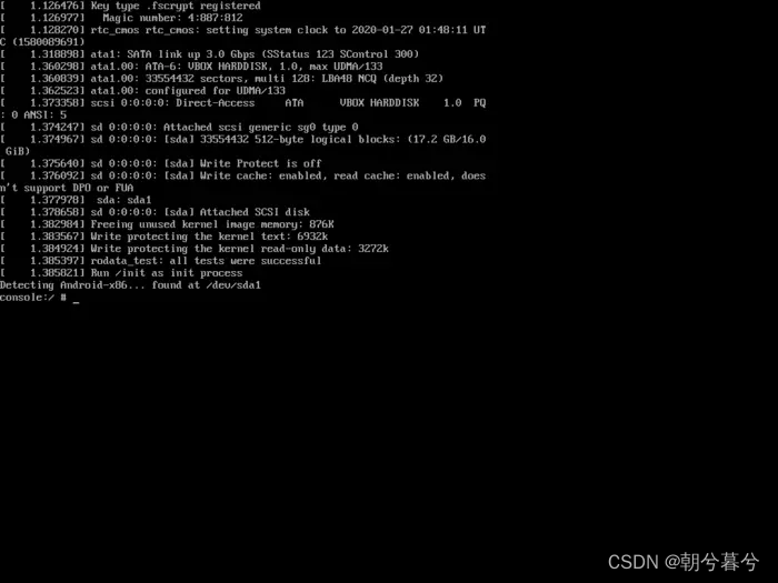 virtualBox安装android-x86-9.0-rc1 停在console界面的问题解决_android-x86 安装停在启动页面-CSDN博客