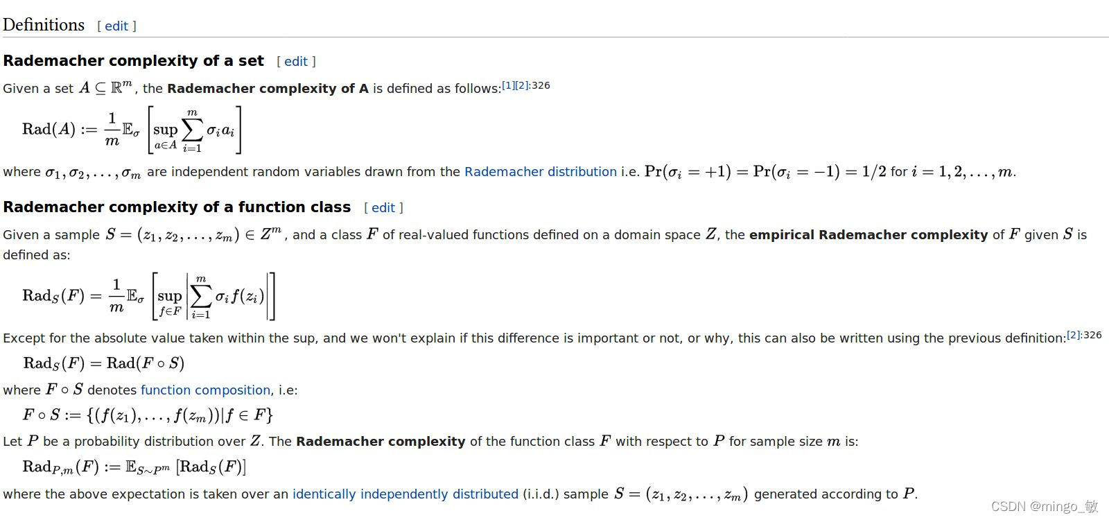 Rademacher Complexity Csdn博客