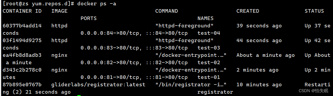 Docker容器-------Consul（注册中心）部署_consul查看已注册服务-CSDN博客