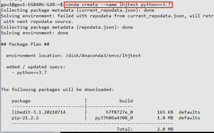 Linux Ubuntu 下创建 Anaconda 虚拟 python 环境_ubuntu@ubuntu-inspiron-3464-aio:~$ conda create ---CSDN博客