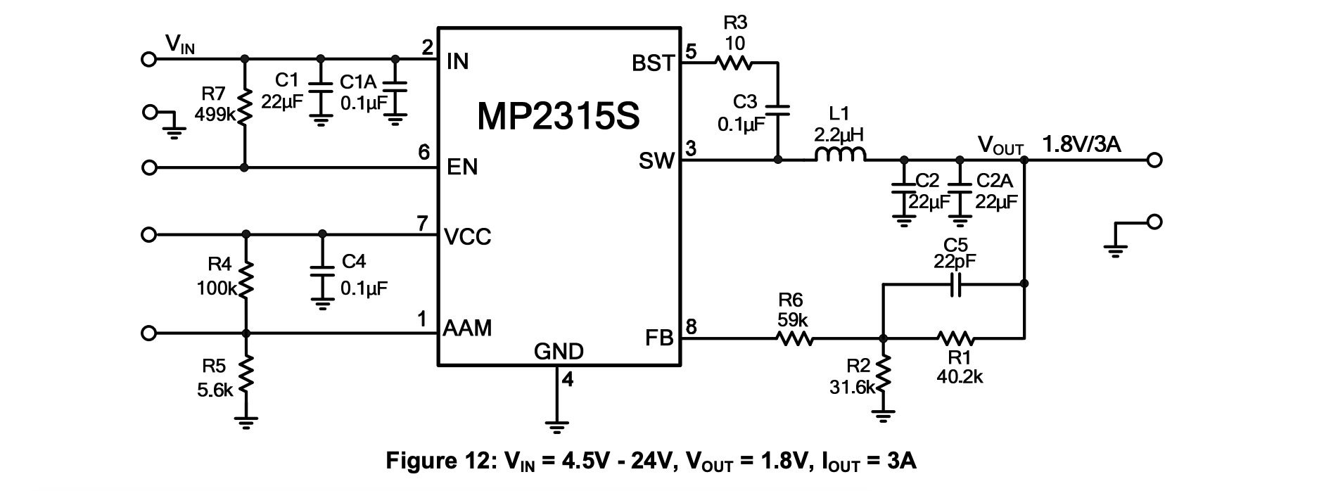 常用芯片数据手册——MP2315S/3A、24V、500kHz、高效率同步降压变换器（MPS）_mp2315数据手册-CSDN博客
