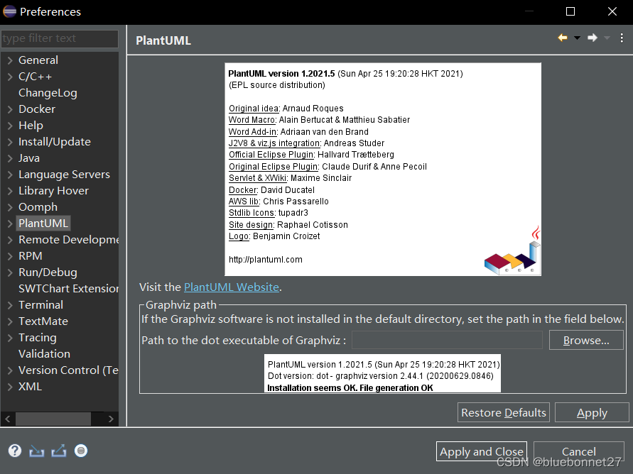 【PlantUML】PlantUML 在 Eclipse 和 VS Code 中的安装与使用_plantuml安装包-CSDN博客