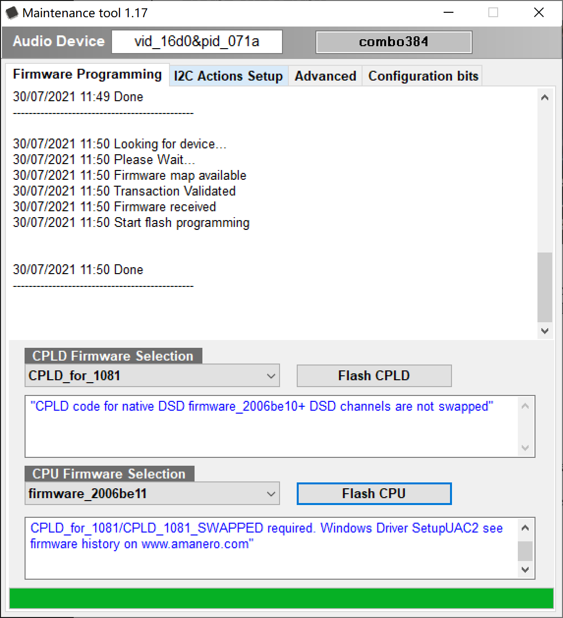 Amanero combo 384 升级固件支持原生 DSD 解码_combo384驱动-CSDN博客
