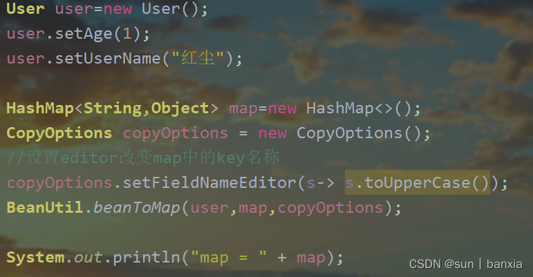 hutool包下BeanUtil常用方法_beanutil.beantomap-CSDN博客