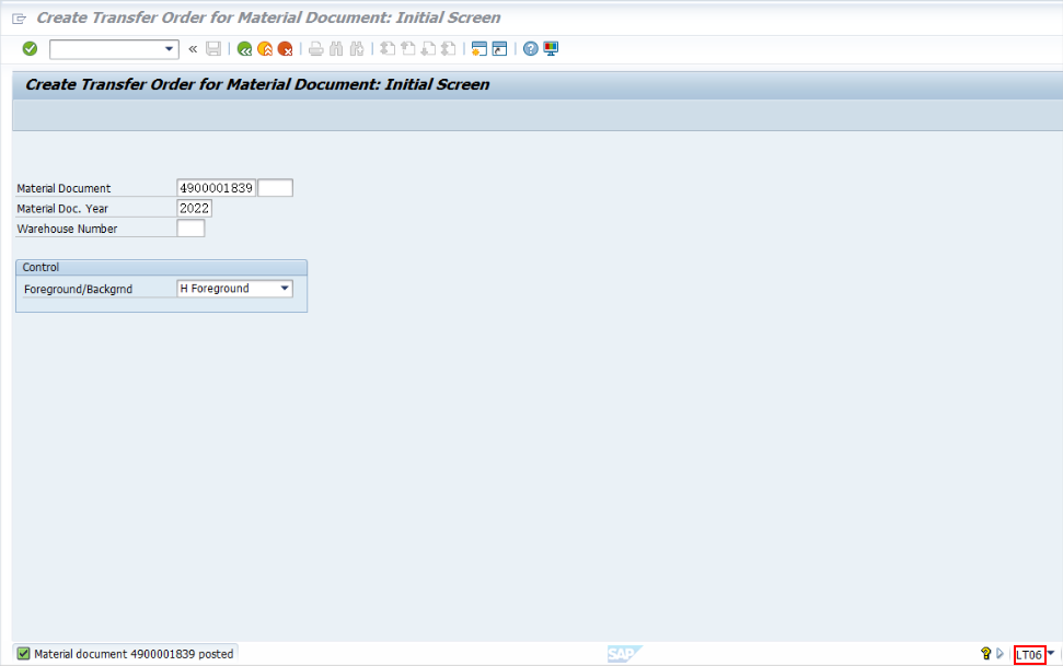 SAP WM初阶之MIGO过账后自动调用LT06事务代码_sap lt06无法输入来源bin位-CSDN博客