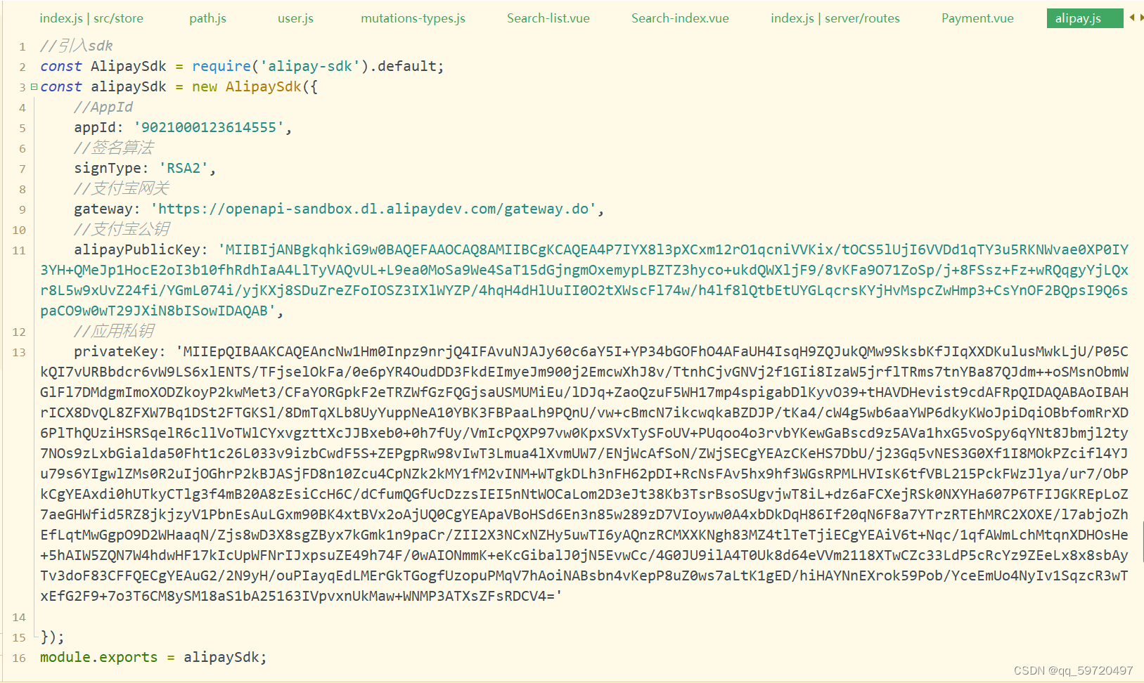 支付宝沙箱：验签出错，建议检查签名字符串或签名私钥与应用公钥是否匹配错误代码 Invalid Signature 错误原因 验签出错建议检查签名字符串或签名私钥与 Csdn博客