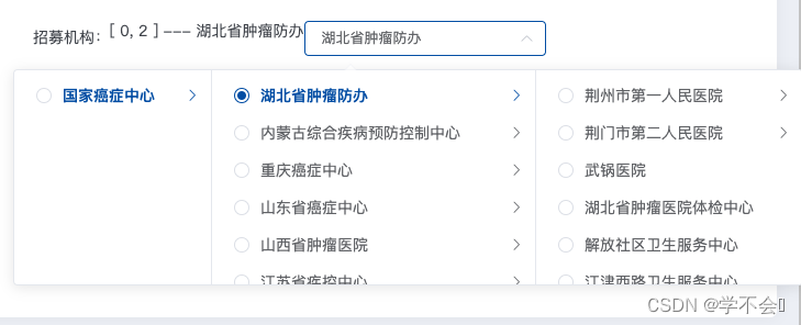 El Cascader封装组件 Csdn博客 