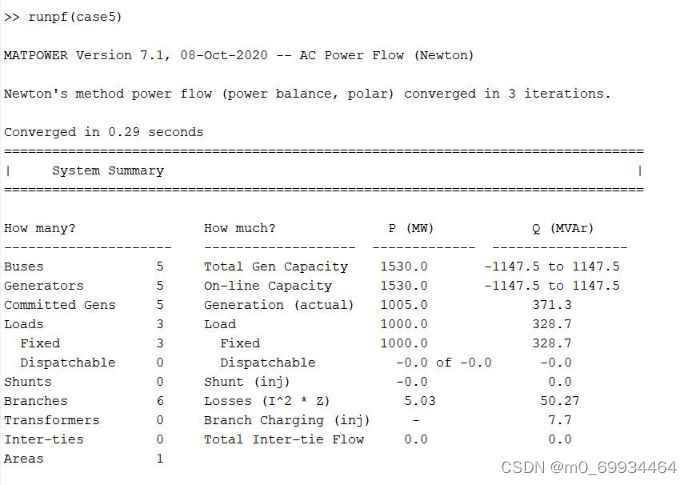 基于matpower的输电线路有功潮流以及PTDF的计算分析_基于ptdf的直流潮流-CSDN博客