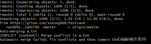 git pull的CONFLICT (content): Merge conflict解决方法-CSDN博客