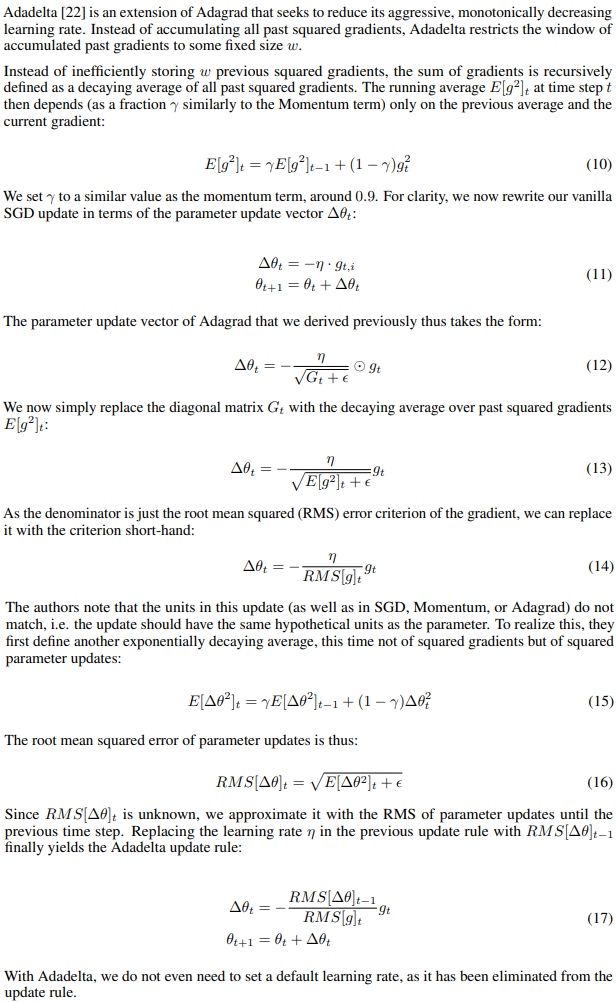 深度学习中的优化算法之Adadelta-CSDN博客