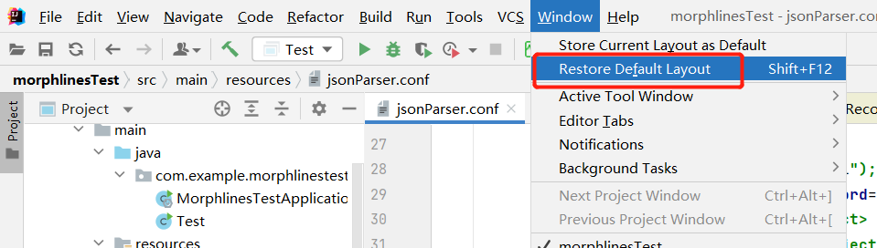 IDEA恢复默认视图设置_idea重置视图-CSDN博客
