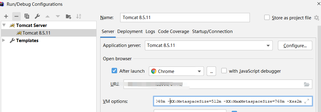 idea报错ignoring option MaxPermSize=1024M； support was removed in 8.0_openjdk 64-bit server vm ...