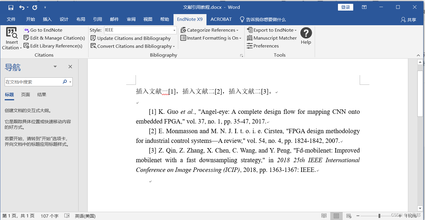 使用endnote在word中插入参考文献并按照引用顺序进行排序endnote文献顺序按参考文献先后顺序排列 Csdn博客