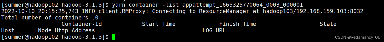 HadoopYarn常用命令、yarn application查看任务、yarn logs查看日志、yarn ...
