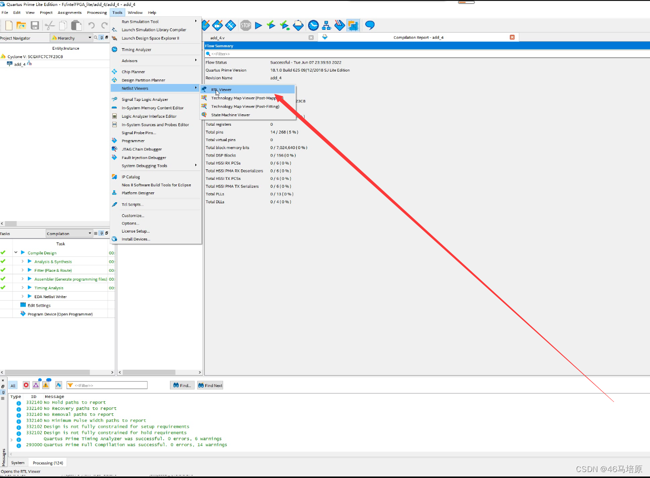 Four Full Addition Modelsim Simulation And Quartusii View Rtl Schematic Diagram Programmer Sought