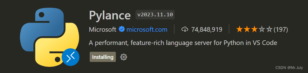 Pylance更新导致vscode python无法跳转！！！！_ms-python.vscode-pylance-2023.11.10-CSDN博客