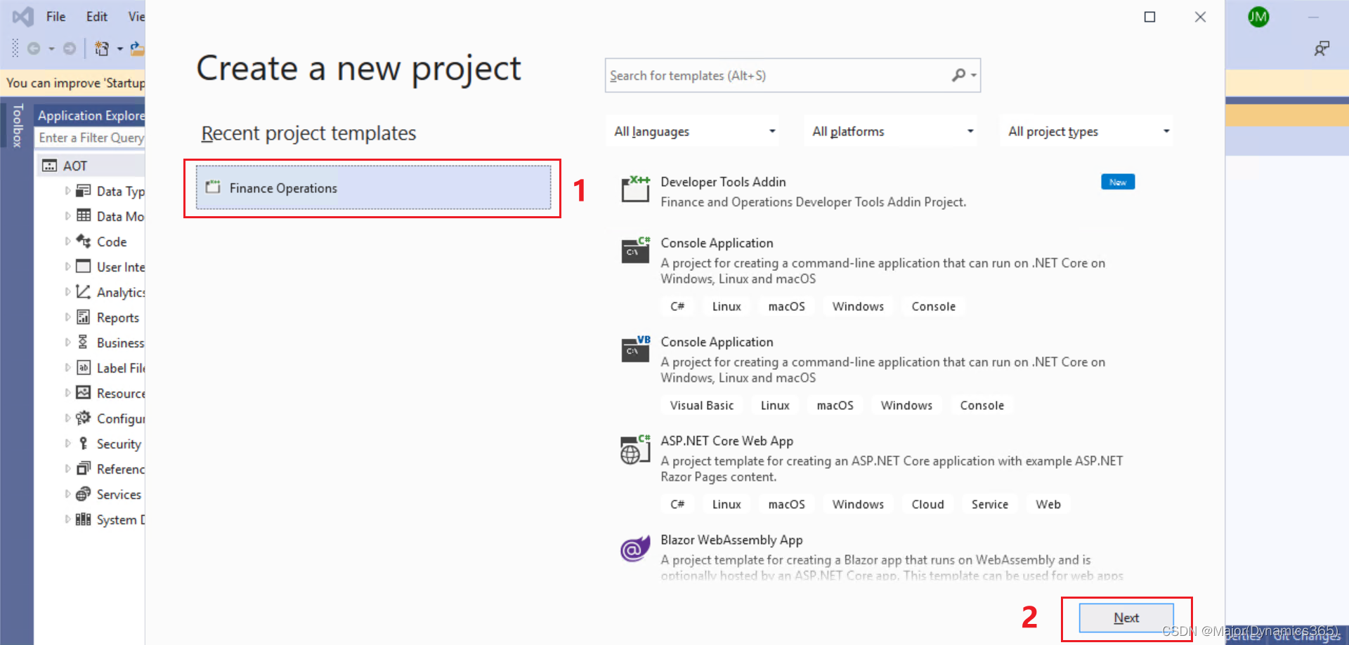 Dynamics 365 Finance and Operations 创建你的第一个项目框架-CSDN博客