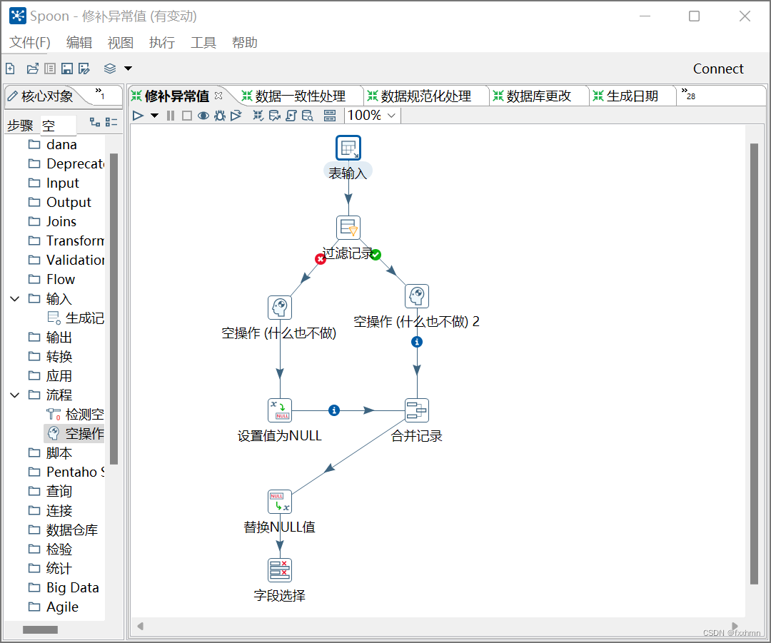 Kettle实例 异常值处理 修补异常值 Kettle异常处理 Csdn博客