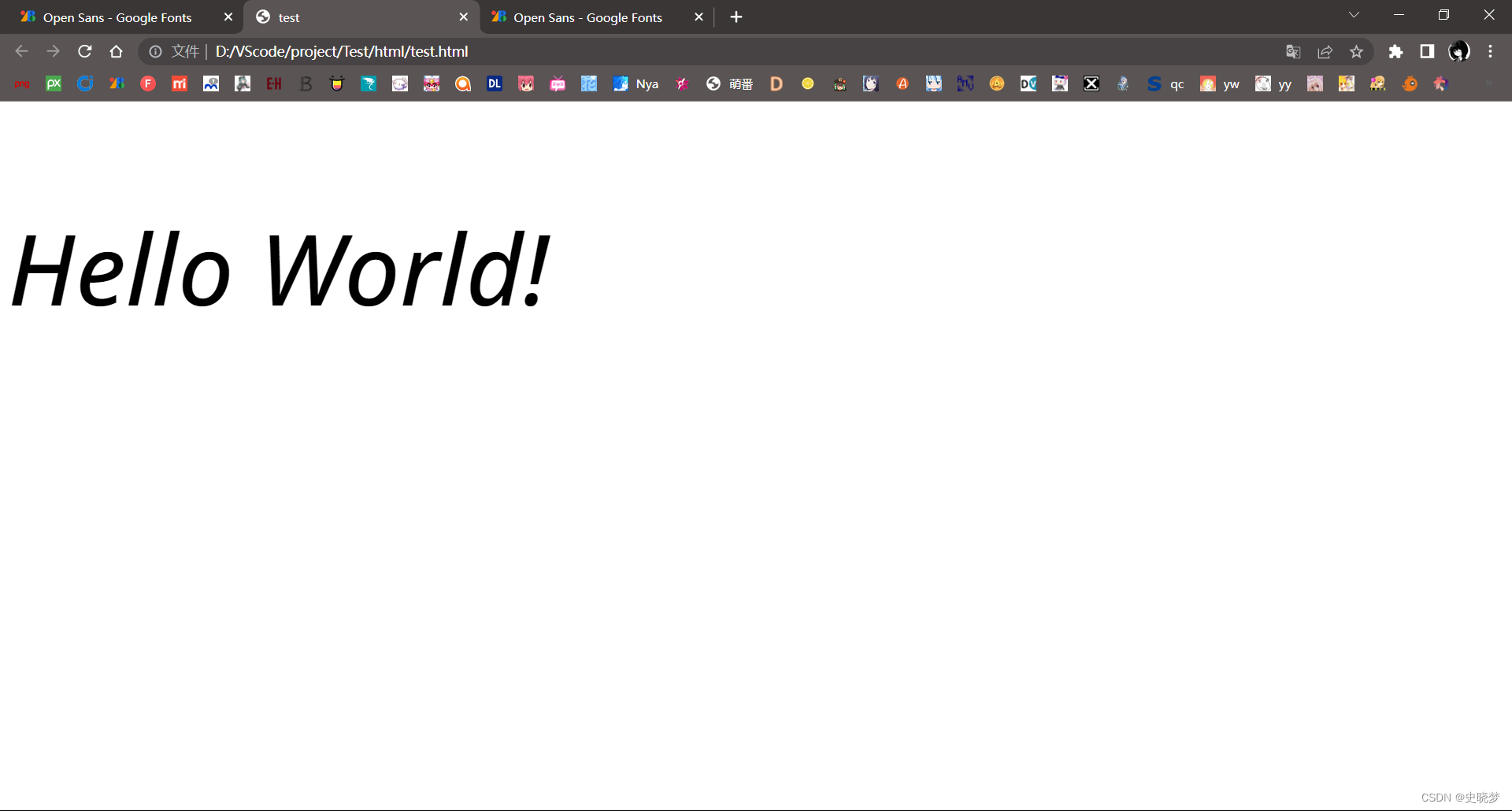 HTML页面使用Google Fonts里的字体(vscode)_fonts.googleapis 在线字体-CSDN博客