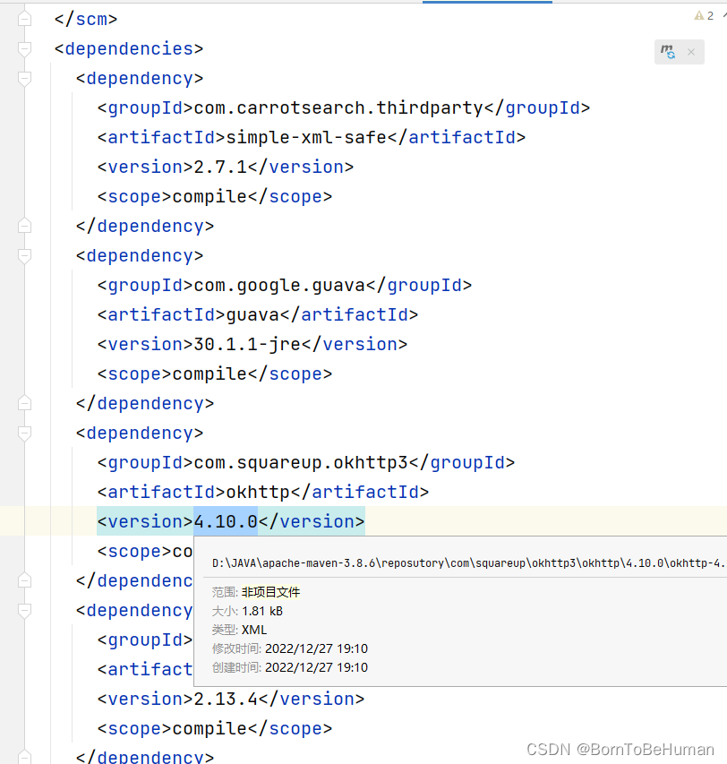记录springboot273和minio的ok包依赖冲突问题nested Exception Is Javalangnosuchfielderror Co Csdn博客 