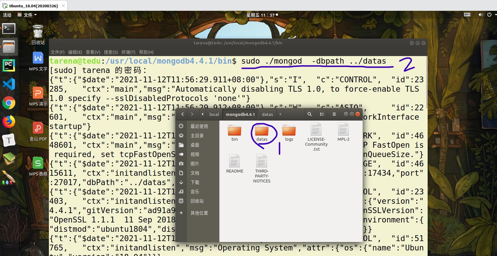 在linux下启动mongodb出现错误 connecting to 127.0.0.1:27017 :: caused by :: Connection refused :_运行时 ...
