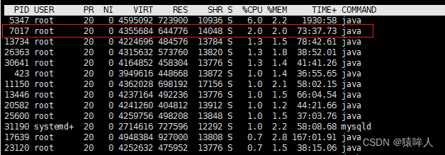 使用top、jstack在linux服务器中找出cpu占用率高的代码_linux jstack-CSDN博客