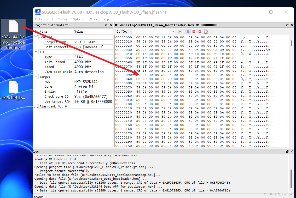 Sk32k144：生成hex文件和烧写（jflash）_jflash文件如何生成-CSDN博客