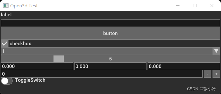 Open3d基础控件_open3d 文字标签-CSDN博客