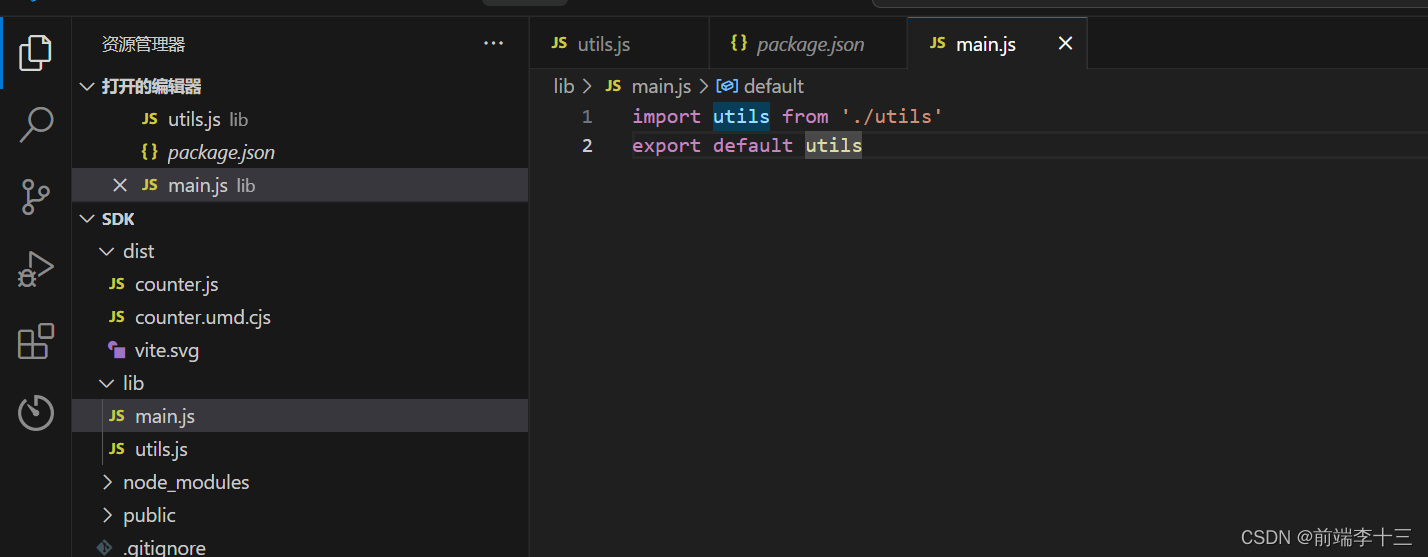 使用vite打包libary模式打包sdk_vite lib-CSDN博客