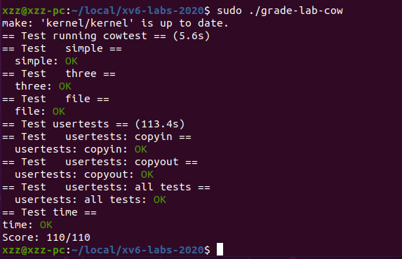 操作系统mit6s081：lab6 ＞copy On Write Forkmit6s081 Lab前期准备 Csdn博客 