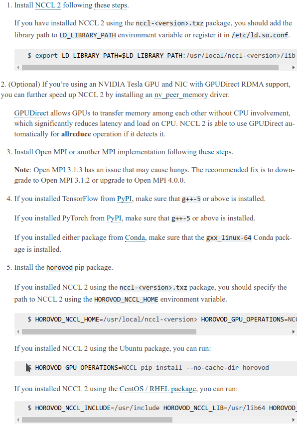 Ubuntu20.04下Horovod GPU安装_horovod服务器安装ubuntu20-CSDN博客