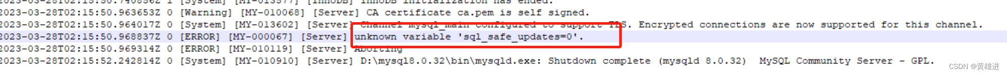 保姆级手把手解决 Error Code: 1175. You are using safe update mode-CSDN博客
