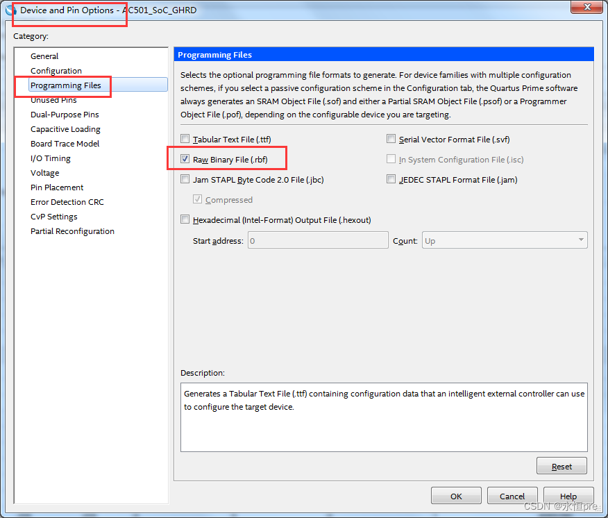 为Quartus工程生成rbf文件的方法_quartus创建.rbf文件-CSDN博客