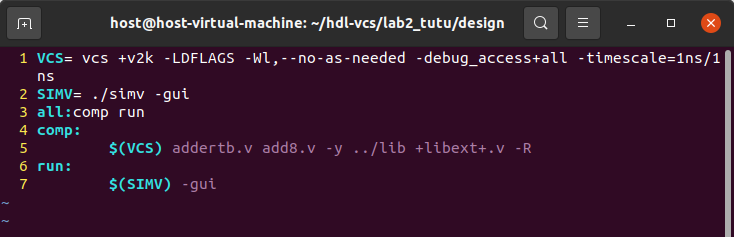 VCS学习笔记（四）----Makefile基本编译[2]_vcs libext-CSDN博客